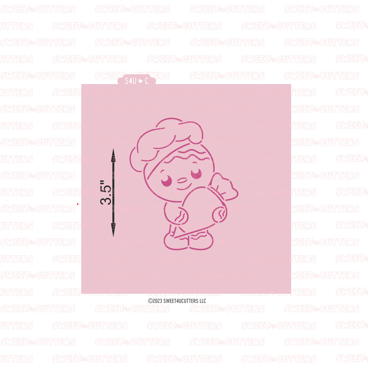 SVG Ginger PB PYO Stencil - Sweet4ucutters