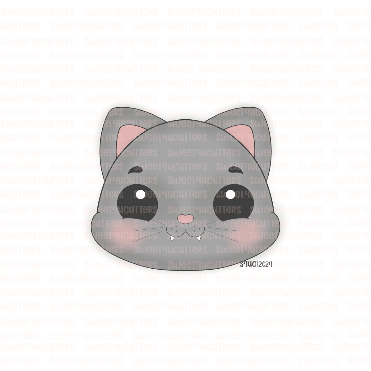 Cat Head Cookie cutter - Sweet4ucutters