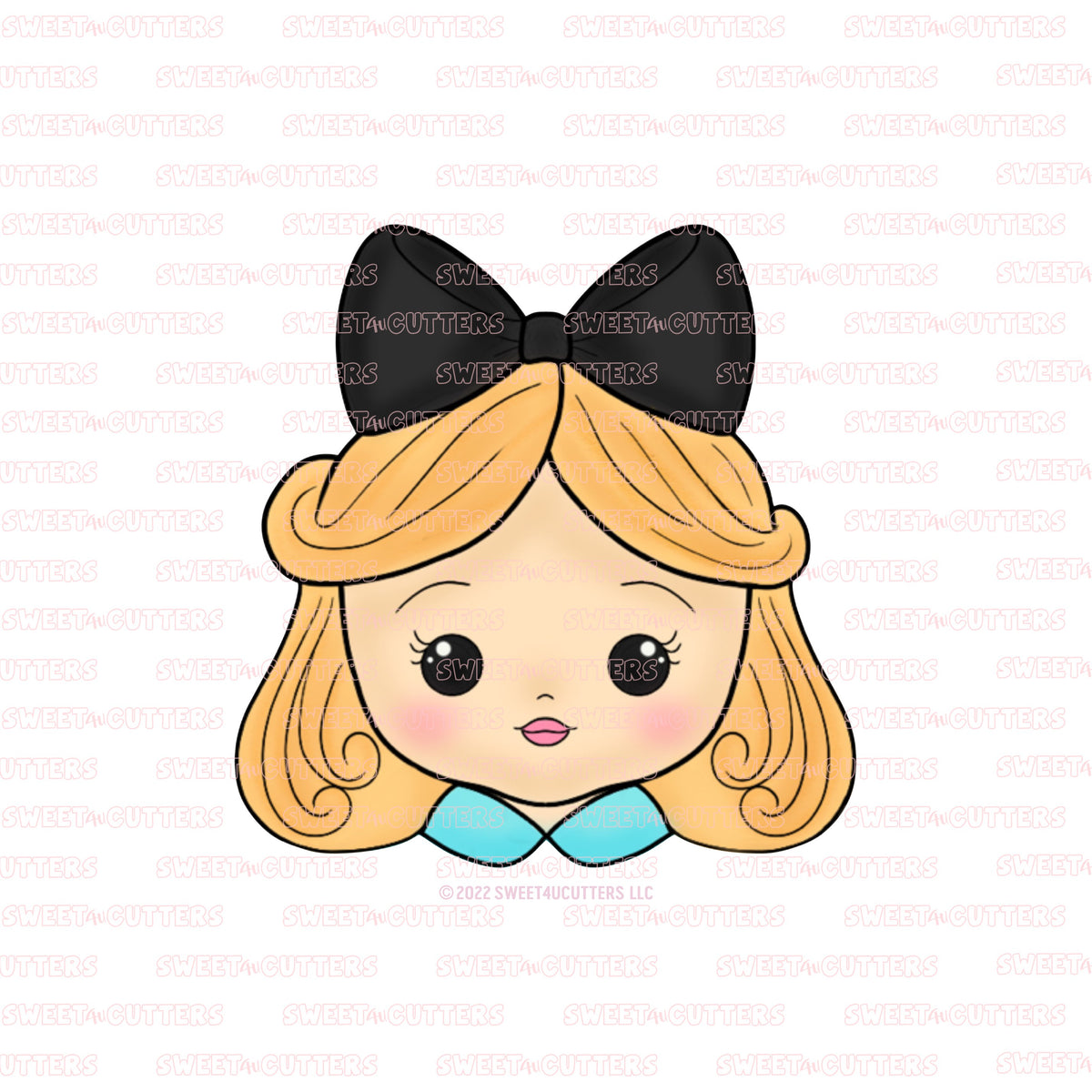 Alice face cookie cutter – Sweet4ucutters