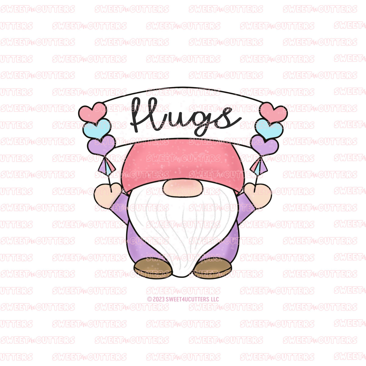 Gnome Hugs cookie cutter – Sweet4ucutters
