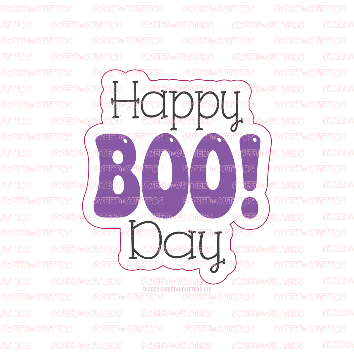Happy boo day cookie cutter – Sweet4ucutters