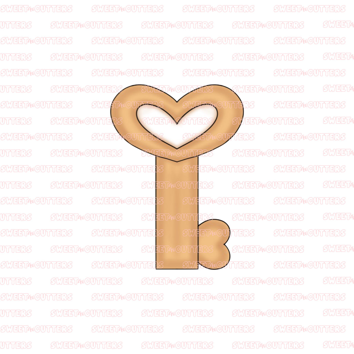 Heart Key Cookie Cutter – Sweet4ucutters