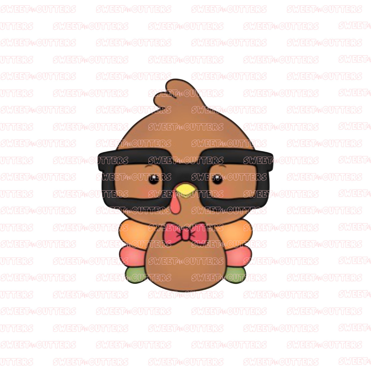 Nerdy Turkey Cookie Cutter – Sweet4ucutters
