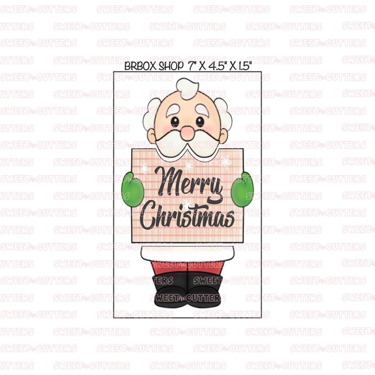 Santa Claus 3 pieces Cookie Cutter – Sweet4ucutters