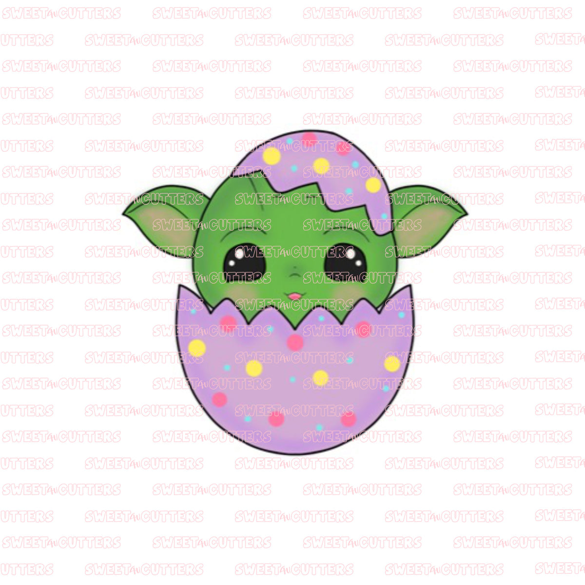 Easter Egg Baby Alien Cookie Cutter – Sweet4ucutters